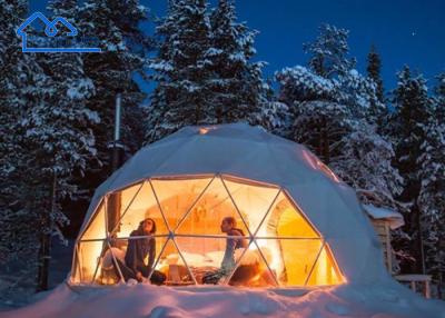 China Aluminum Frame Geodesic Dome Glamping Tent with 2.7-4.2m Diameter Options and 10+ Year Lifespan for sale