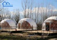 China Geodesic Glamping Dome Tent 3-60m Diameter with 850g/sqm PVC Roof & 8+ Year Lifespan for sale