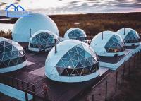 China Geodesic Glamping Dome Tent 3-60m Diameter with 850g/sqm PVC Roof & 8+ Year Lifespan for sale