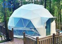 China Four Season Glamping Hotel Tent 6m-20m Diameter UV Water Resistant with Steel Frame and Fire Retardant Cover for sale