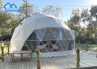China Four Season Glamping Hotel Tent 6m-20m Diameter UV Water Resistant with Steel Frame and Fire Retardant Cover for sale