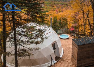 China Geodesic Dome Glamping Tent 5m-10m Diameter with 100% UV Resistance and 30+ Year Lifespan for sale