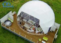 China Customized Dome Glamping Tent 5.0m Diameter with PVC Roof Cover and 24.5m² Indoor Area for Luxury Hotels for sale