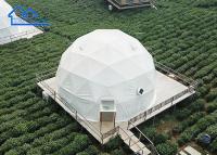 China Customized Dome Glamping Tent 5.0m Diameter with PVC Roof Cover and 24.5m² Indoor Area for Luxury Hotels for sale