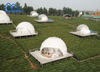 China Customized Dome Glamping Tent 5.0m Diameter with PVC Roof Cover and 24.5m² Indoor Area for Luxury Hotels for sale