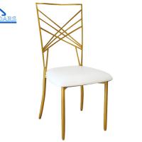 China Luxury Gold Metal Banquet Chair with Cushion - 450x500x1020mm Dimensions, 4.5kg Weight for Wedding Events for sale