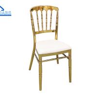 China Luxury Gold Metal Banquet Chair with Cushion - 450x500x1020mm Dimensions, 4.5kg Weight for Wedding Events for sale