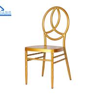 China Luxury Gold Metal Banquet Chair with Cushion - 450x500x1020mm Dimensions, 4.5kg Weight for Wedding Events for sale
