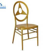 China Luxury Gold Metal Banquet Chair with Cushion - 450x500x1020mm Dimensions, 4.5kg Weight for Wedding Events for sale