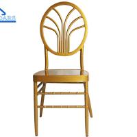 China Metal Stackable Chiavari Wedding Chair 44x41.5x93cm with Cushion for Events for sale