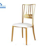 China Luxury Gold Metal Banquet Chair with Cushion - 450x500x1020mm Dimensions, 4.5kg Weight for Wedding Events for sale