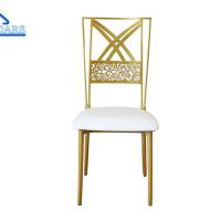 China Luxury Gold Metal Banquet Chair with Cushion - 450x500x1020mm Dimensions, 4.5kg Weight for Wedding Events for sale