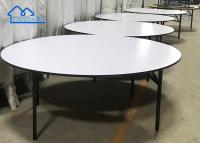 China Aluminum Folding Round Banquet Tables 1.22m-1.83m Diameter with 18mm/25mm Thickness for Hotel Wedding Events for sale