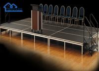 China Aluminum Portable Stage 1.22x1.22m with 750kg/m² Load Capacity for Outdoor Concerts and Events for sale