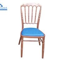 China Custom Iron Frame PU Leather Banquet Chair 480x480x850mm for Party Tent for sale