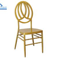 China Custom Stackable Party Chairs with Cushions - 390x420x930mm Size, 4-5kg Weight, Powder Coated Metal Frame for sale