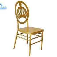 China Custom Stackable Party Chairs with Cushions - 390x420x930mm Size, 4-5kg Weight, Powder Coated Metal Frame for sale