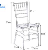 China Custom Iron Frame PU Leather Banquet Chair 480x480x850mm for Party Tent for sale