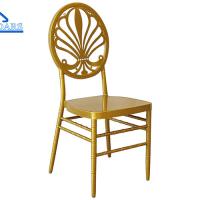 China Custom Aluminium Golden Wedding Party Tent Chair with Cushion 100pcs MOQ for sale