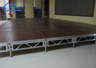 China Aluminum Portable Stage 1.22x1.22m with 750kg/m² Load Capacity for Outdoor Concerts and Events for sale