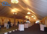 China Custom Luxury White Indoor Party Tent with Linings and Curtains 6m-50m Width for sale