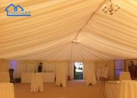 China Custom Luxury White Indoor Party Tent with Linings and Curtains 6m-50m Width for sale