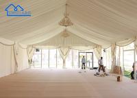 China Customizable Wedding Marquee Tent 100-120km/h Wind Load Roof Drapes Party Tent for sale