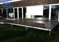 China Aluminum Portable Stage 1.22x1.22m with 750kg/m² Load Capacity for Outdoor Concerts and Events for sale