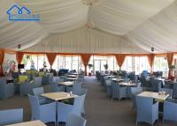 China Custom Aluminum Wedding Party Tent with Tables & Chairs - White Color, 1500 sqm Capacity, 30-Year Frame Warranty for sale