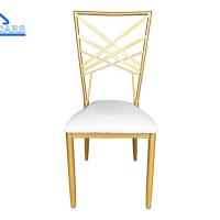 China Luxury Gold Metal Banquet Chair with Cushion - 450x500x1020mm Dimensions, 4.5kg Weight for Wedding Events for sale