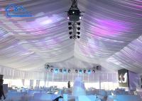 China Custom Aluminum Alloy Party Wedding Tent 10m x 20m with Lining and Curtain for sale