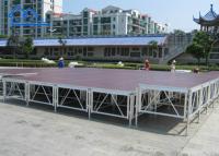 China Aluminum Portable Stage 1.22x1.22m with 750kg/m² Load Capacity for Outdoor Concerts and Events for sale