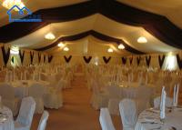 China White Fire Retardant Wedding Tent Liner 10ft x 10ft with NFPA 701 Certification for Party Marquee Ceiling for sale