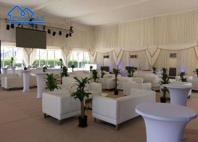 China Custom Aluminum Wedding Tent with UV-Resistant PVC Walls - Full Accessory Decorations for Outdoor Events for sale