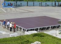 China Portable Aluminum Event Stage Platform 1.22×2.44m with 750kg/m² Load Capacity for Outdoor Weddings and Concerts for sale