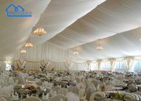 China Fire Retardant Polyester Tent Lining Fabric 10ft x 10ft for Wedding and Event Decor for sale