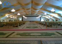 China White Fire Retardant Wedding Tent Liner 10ft x 10ft with NFPA 701 Certification for Party Marquee Ceiling for sale