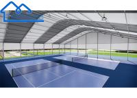 China T6 Aluminum Sports Hall Tent 3-12m Span with 80km/h Wind Resistance and White PVC Roof Covering for sale