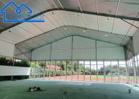China T6 Aluminum Sports Hall Tent 3-12m Span with 80km/h Wind Resistance and White PVC Roof Covering for sale