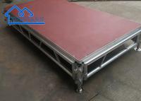 China Aluminum Adjustable Portable Steel Stage Platform 1.22x2.44m Height 410-610mm for Outdoor Events for sale