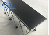 China Custom Aluminum Portable Concert Stage 1x1m with Curtain Flight Case 900kg Load Capacity for sale
