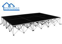 China Aluminum Adjustable Portable Steel Stage Platform 1.22x2.44m Height 410-610mm for Outdoor Events for sale