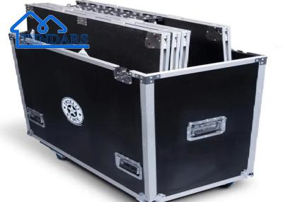 China Custom Aluminum Portable Concert Stage 1x1m with Curtain Flight Case 900kg Load Capacity for sale