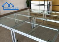 China Glass Acrylic Aluminum Mobile Stage 1.22x1.22m 750kgs Capacity for Events for sale