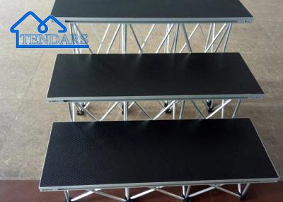China Custom Aluminum Adjustable Portable Stage Platform Wooden Portable Folding Stage for sale