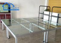 China Glass Acrylic Aluminum Mobile Stage 1.22x1.22m 750kgs Capacity for Events for sale