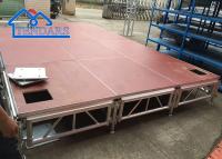 China Portable Aluminum Stage Platform 1.22x2.44m with 800kg Load Capacity and Adjustable Height 0.4-2.0m for Outdoor Events for sale