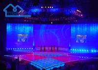 China Custom LED Dance Floor Stage Truss 50x50cm Tempered Glass Magnetic 500kg Load for sale