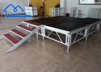 China Custom Aluminum Adjustable Portable Stage Platform Wooden Portable Folding Stage for sale