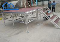 China Aluminum Adjustable Portable Steel Stage Platform 1.22x2.44m Height 410-610mm for Outdoor Events for sale